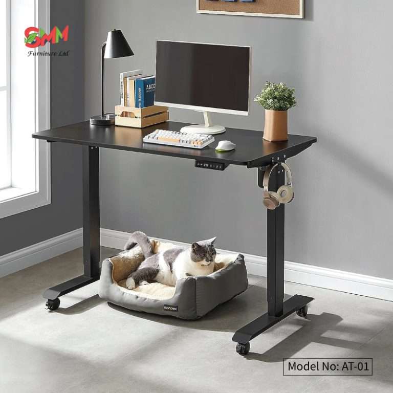 Single Motor Electric Height- Adjustable standing Computer Desk