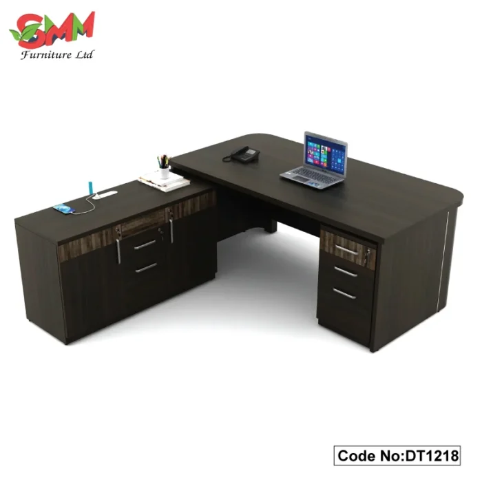 Elegant Office Director Table with Drawers | DT1218 - SMM Furniture Ltd