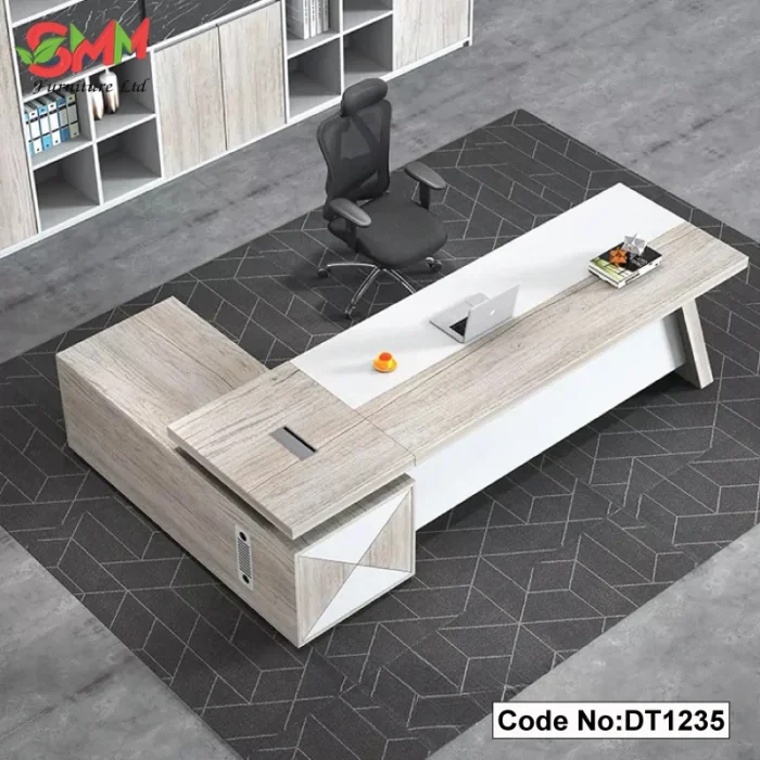 Elegant & Spacious Office Director Table | DT1235 - SMM Furniture Ltd