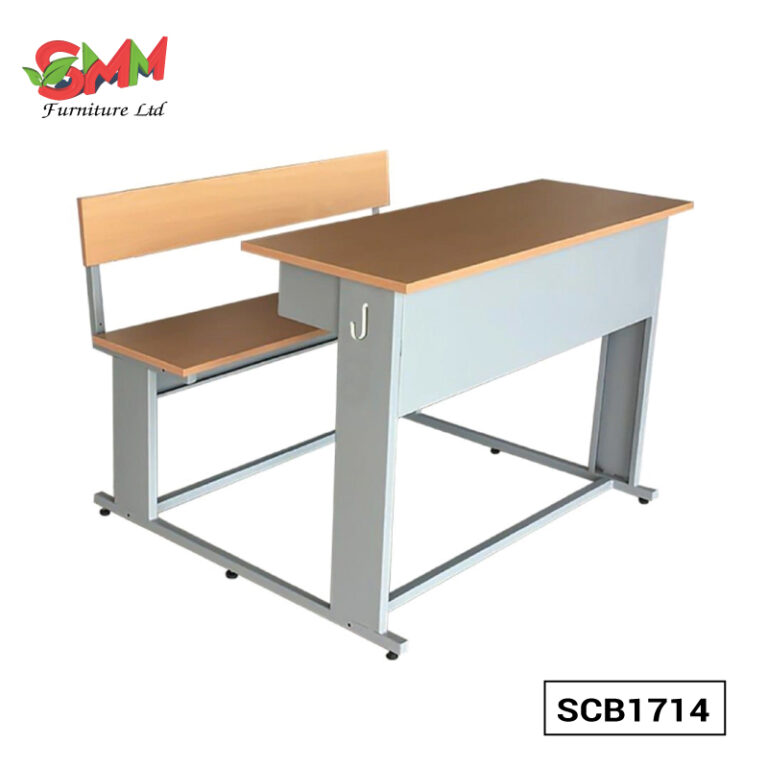 Modern Mild Steel School Dual Desk Bench | SCB1714 - SMM Furniture Ltd